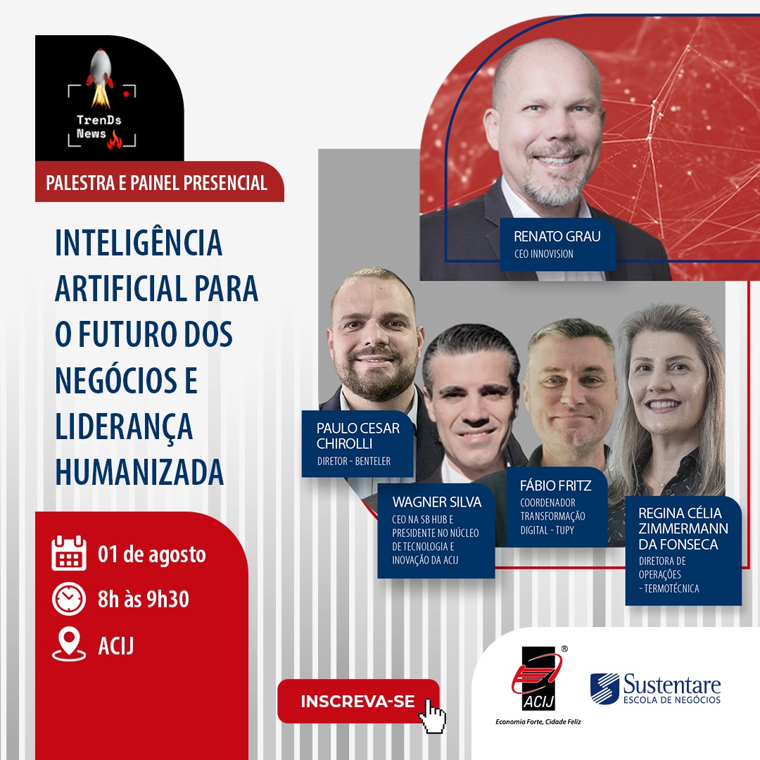 Palestra e Painel Presencial: TrenDs News Talks Inteligência Artificial ...